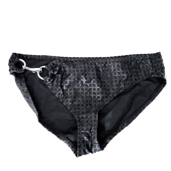 Coach | Swim | Coach Monogram Black Swimwear Bikini Bottom | Poshmark